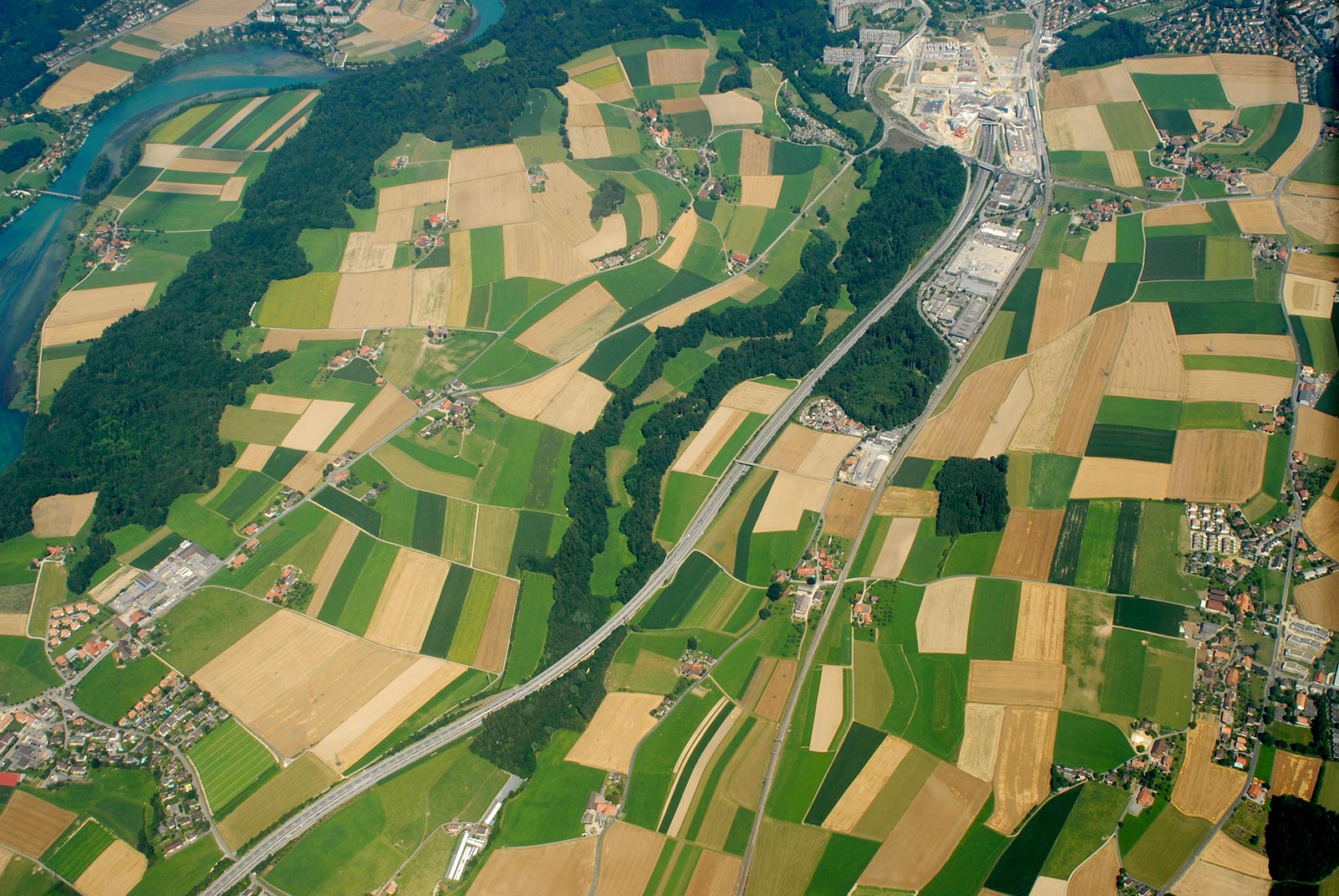 Campi Di Mais Vista Aerea